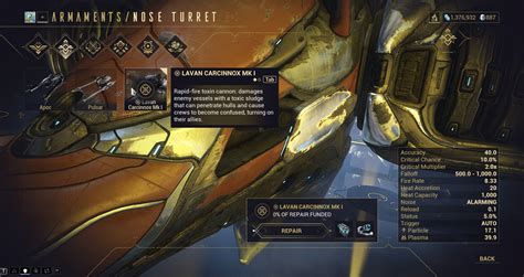 Carcinnox A Toxin Cannon Sounds Like Fun To Build Rwarframe