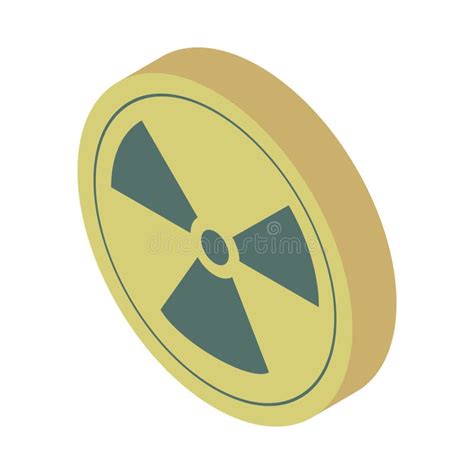Nuclear Caution Signal Isolated Icon Stock Vector Illustration Of Prohibition Protect 184522090