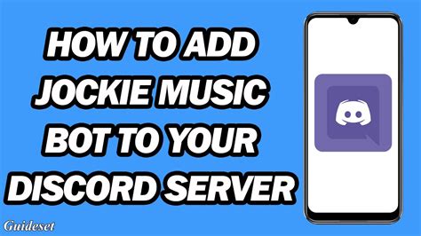 How To Add Jockie Music Bot To Your Discord Server Discord Jockie Music Bot Youtube