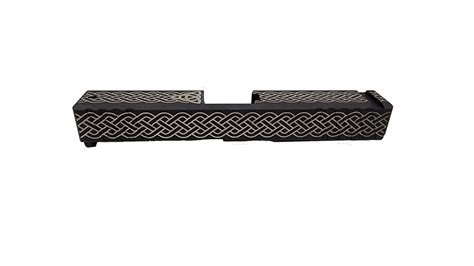 Engraved Slide For Glock Builds Celtic Weave KM Tactical