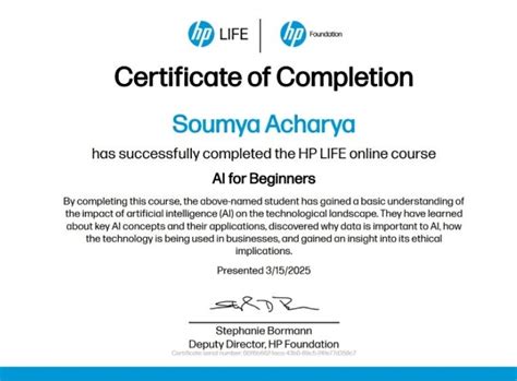 Artificialintelligence Learning Achievement Soumya Ranjan Acharya