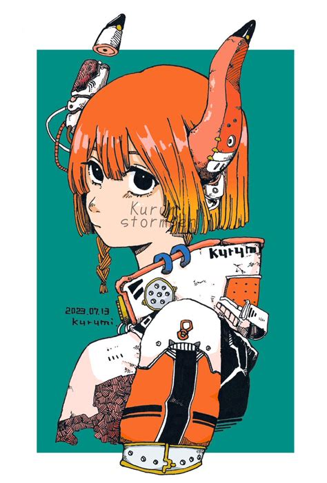 胡桃 ︎ペン画 On Twitter オレンジ🧡スチームパンク ペン画 イラスト アナログ スチームパンク