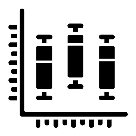 Premium Vector Box Plot Glyph Solid Black Illustration