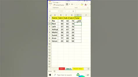 excel me sum kaise kare excel formulas sum excel viral