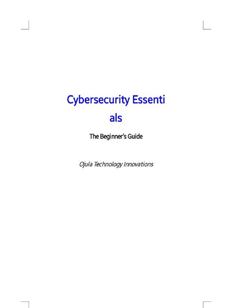 Cybersecurity Essentials The Beginners Guide Cybersecurity Textbook Cybersecuri Phoenix Pdf