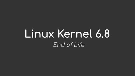 On Linkedin Linux Kernel 68 Reaches End Of Life Users