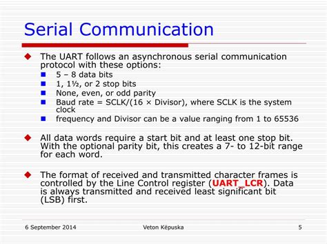 Ppt Universal Asynchronous Receiver Transmitter Powerpoint