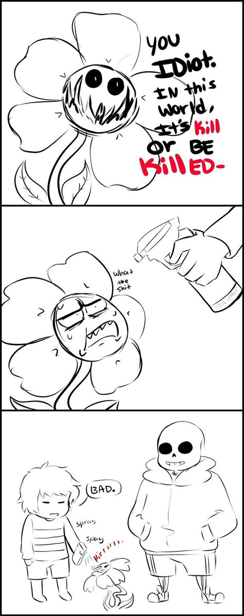 ¡flowey Mala ¡flowey Mala Memes De Undertale Juego Undertale