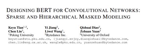 bert style pretraining on convnets peking u bytedance and oxford u s