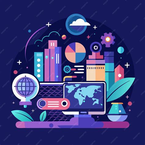 Abstract Technology Illustration Premium Ai Generated Vector