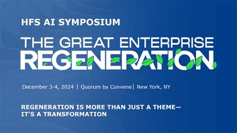 Hfs Winter Summit The Great Enterprise Regeneration Hfs Research
