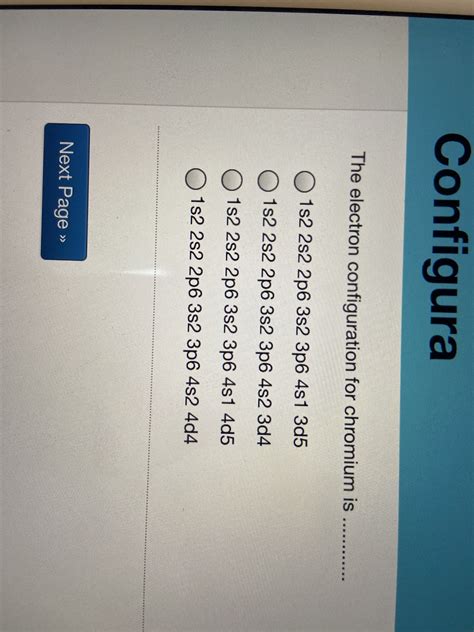 Answered The Electron Configuration For Chromium… Bartleby