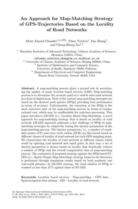 Pdf An Approach For Map Matching Strategy Of Gps Trajectories Based