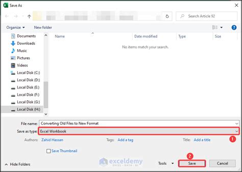 how to convert old excel files to new format 2 quick methods