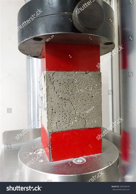 Compressive Strength Test On Cube Concrete Stock Photo 584508676 Shutterstock