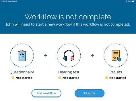 Completing A Test Workflow