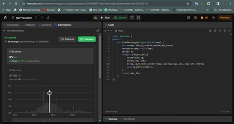 Day 298 Of Leetcode Challenge On Contiguous Subarray Vivek Kumar