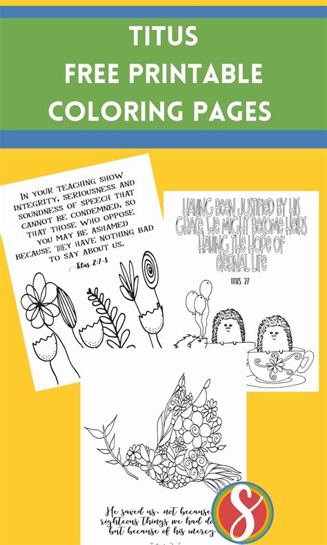 Free Titus Scripture Coloring Pages — Stevie Doodles