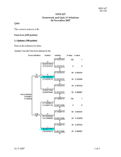 Quiz 11 With Solution Engineering Analysis Isen 627 Docsity