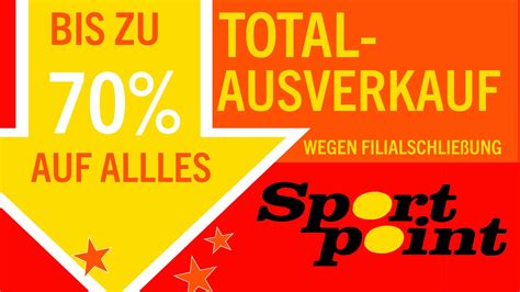 Sport Point Brilon Total Ausverkauf Wegen Filialschließung Bis Zu 70 Sparen Ab Donnerstag
