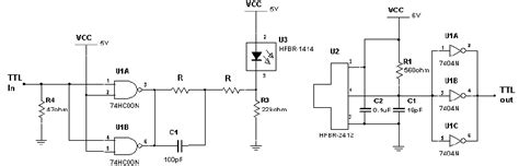 Ttl Fiber Optic Trigger Receiver Circuit Download Scientific Diagram