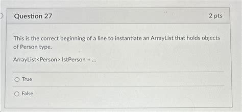 Solved Question 272 ﻿ptsthis Is The Correct Beginning Of A