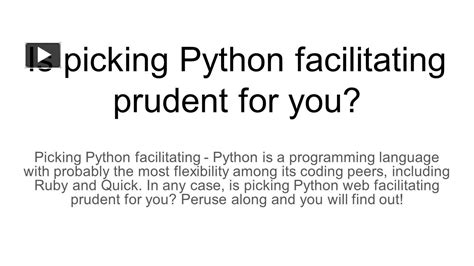Ppt Is Choosing Python Hosting Advisable For You 3 Powerpoint Presentation Free To