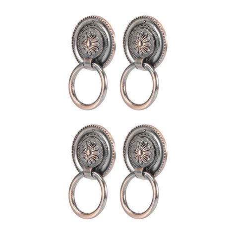 Chenba Tan 4pcs Door Ring Knocker Antique Zinc Alloy Drawer Closet