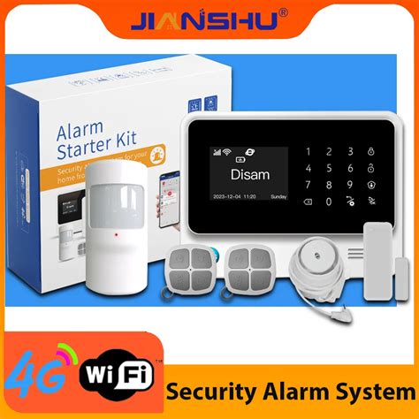 Jianshu 4g Wifi Gsm Alarm Security System Diy Smart Home Security