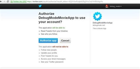 Walkthrough Login With Twitter Account In Aspnet Mvc 5 App Using Aspnet Identity 20