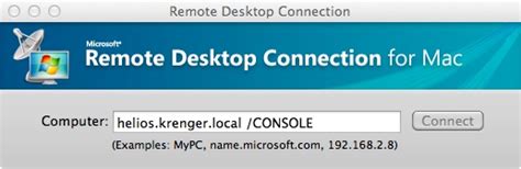 Mstsc Console