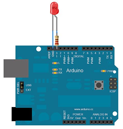 Arduino内置教程 基本原理 闪烁的led灯 趣讨教