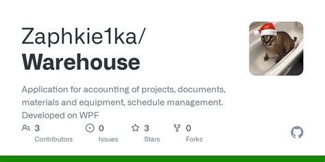 GitHub Zaphkie Ka Warehouse Application For Accounting Of Projects Documents Materials And