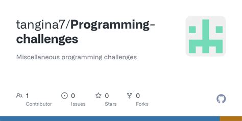 Github Tangina7programming Challenges Miscellaneous Programming