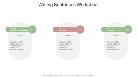 Writing Sentences Worksheet In Powerpoint And Google Slides Cpb PPT PowerPoint