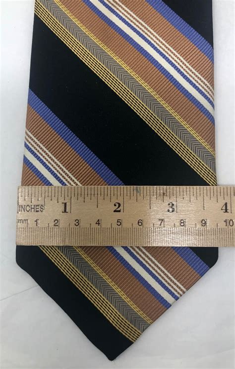 Vintage Silk Stripe Robert Talbott Tie Necktie Brown Blue Nordstrom Etsy