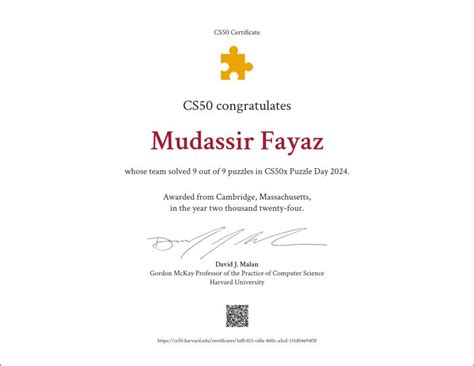 mudassir fayaz on linkedin cs50xpuzzleday icodegurucommunity
