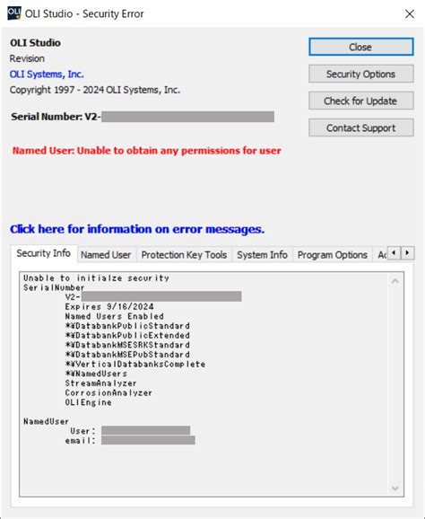 Named User Error Unable To Obtain Any Permissions For User Oli