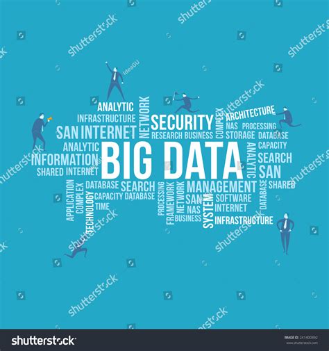 Big Data Word Cloud Stock Vector Royalty Free 241400392 Shutterstock