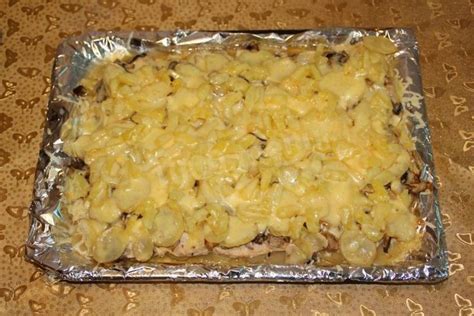 Мясо по французски с картошкой грибами ананасами рецепт с фото пошагово Рецепт Идеи для блюд