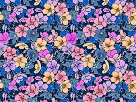 Abstract Floral Pattern Background