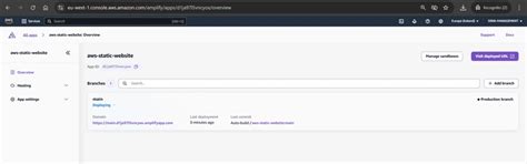 Aws Amplify App Creation Using Github Repo Enhancing S3 Static Website Hosting Dev Community