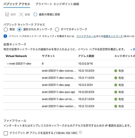 Disabling Public Network Access Of The Event Hub Seems To Block Any