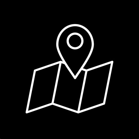map pointer line inverted icon design 43949869 vector art at vecteezy