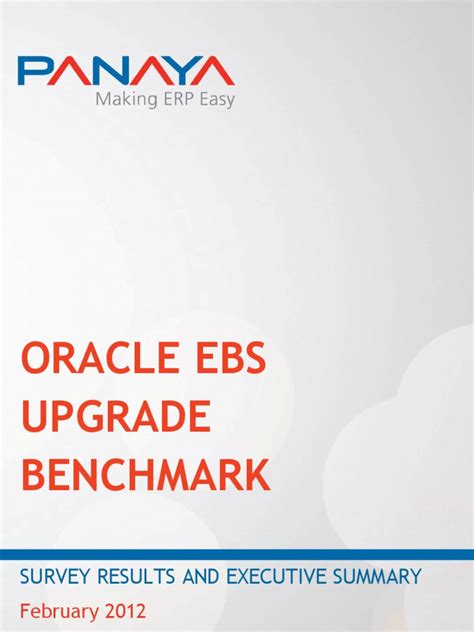 1 18394 Oracle Ebs Upgrade Report 2012 Pdf Survey Methodology