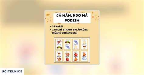 Já Mám Kdo Má Podzim Učitelnice Já Mám Kdo Má Podzim Učitelnice