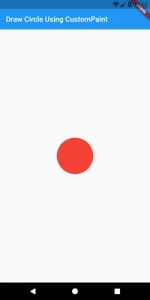 Examples Draw Circle In Flutter Using CustomPaint AndroidRide