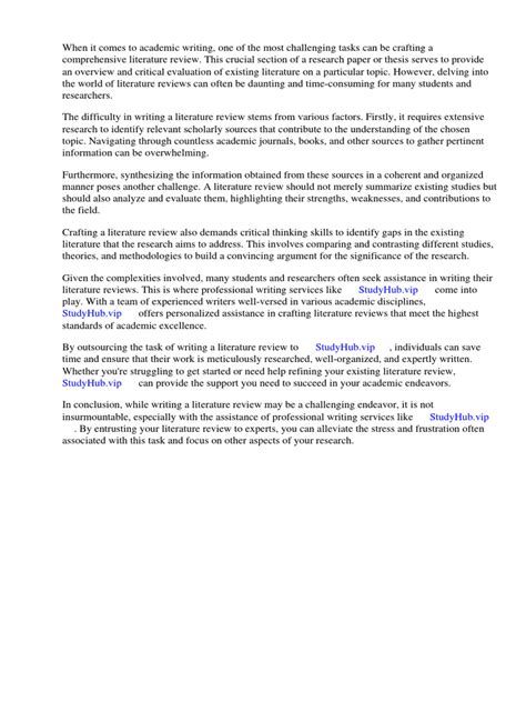 Difference Between Introduction Literature Review Pdf Citation