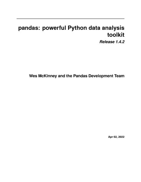 SOLUTION: Powerful python data analysis toolkit pandas - Studypool