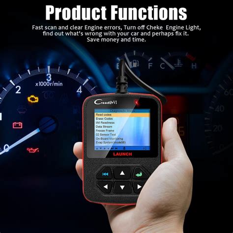 Original Launch Creader VI Creader OBDII EOBD Code Reader